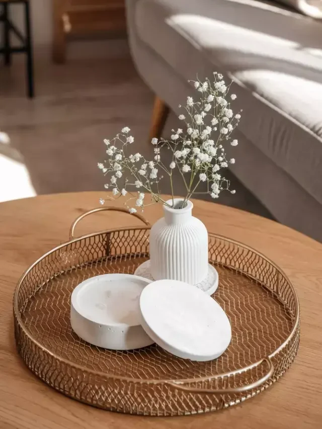 Bandejas decorativas unem beleza e ordem | Sonhar e Morar