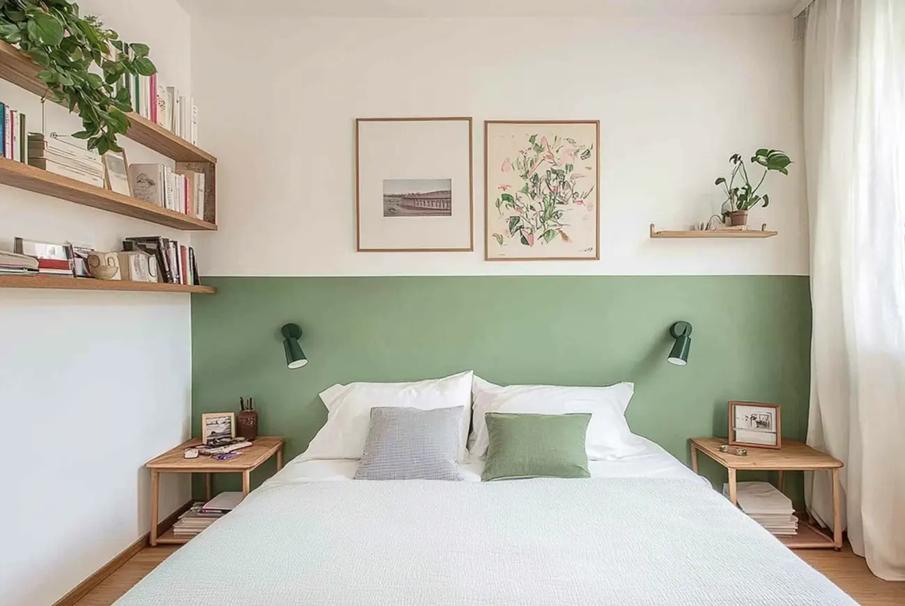 Pintura de meia parede transforma o ambiente com estilo e economia